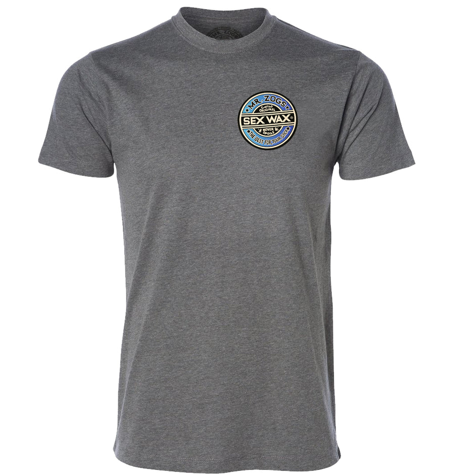 Mr Zogs Sex Wax Mens Fade Tee Graphite Heather